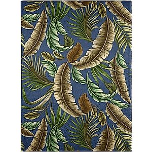 Dalyn Rugs Indoor/Outdoor Tropics TC1 Blue Washable 8' x 10' Rug