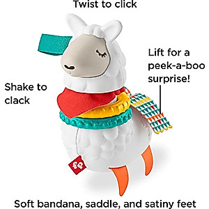 Fisher-Price Click Clack Llama, Baby Take-Along Activity Toy