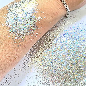 EcoGlimmer "DiscoBall Chunky" Cosmetic Biodegradable Eco Glitter - Plant-Based, Eco-Friendly Glitter Blend for Face, Body, Hair, Nails, and DIY Crafts - 15 Grams (1/2 Ounce)