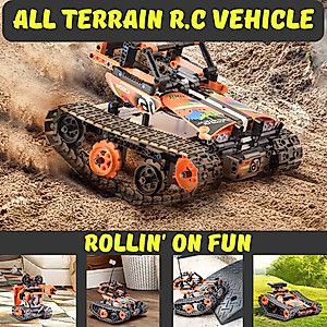 Remote Control Building Toy for Boys Age 8 to 12 Years Old 3 in 1 Set Build Your Own Rc Cars and Robot Perfect Stem and Engineering Project for Kids Best Birthday Gift for 8 to 14 + Year Old Boy