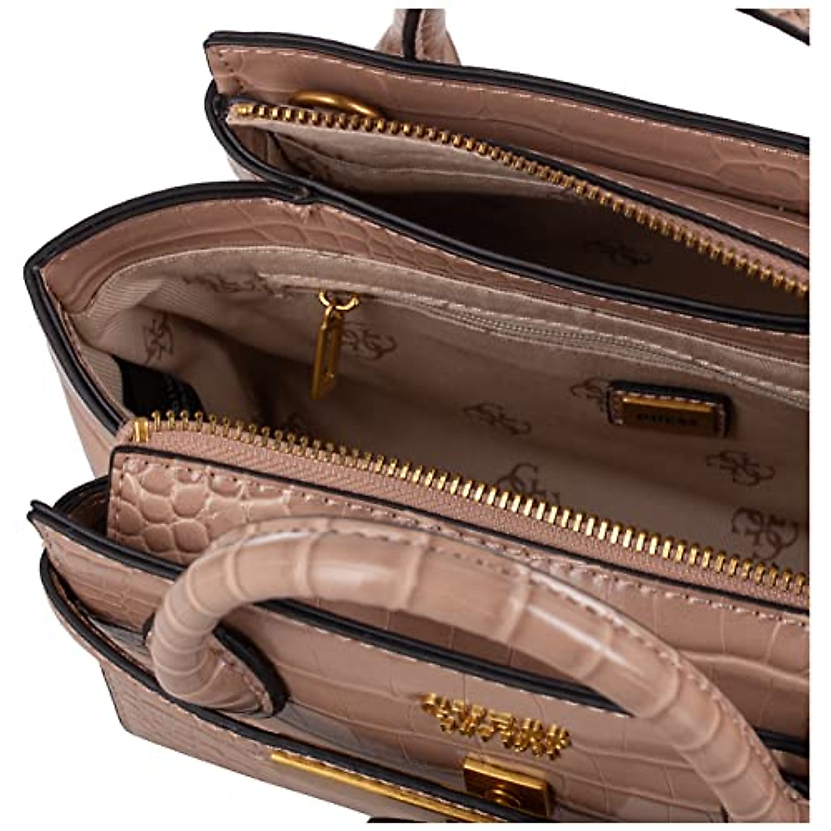 GUESS Enisa Mini Satchel, Camel