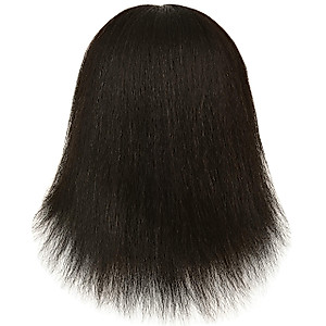 RIHANNAHAIR Mannequin Head with 100% Human Hair Manikin Cosmetology Makeup Manican Doll Display Practice Braiding Styling Training Head with Stand