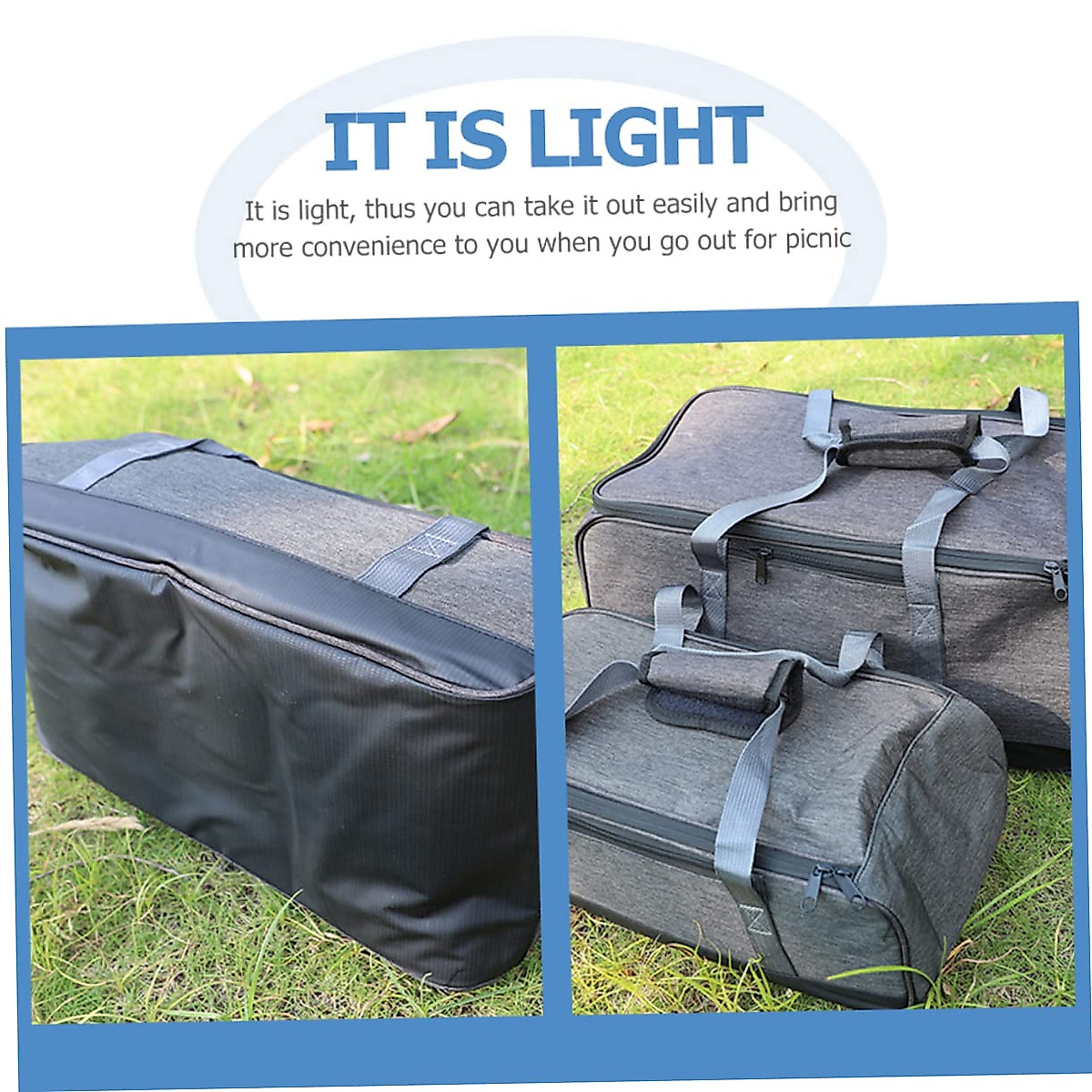 TENDYCOCO Outdoor Storage Bag Fine China Storage Containers Flatware Storage Silverware Organizer with Lid Utensil Bag Frying Pan with Lid Camping Case Oxford Cloth Carrying Bag Tableware