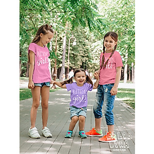 Happy Birthday T-Shirt (Girls 1 to 12) Sassy Kids Party Tee - Sweet Baby/Toddler Outfit (18M Purple Heather - Short Sleeve)