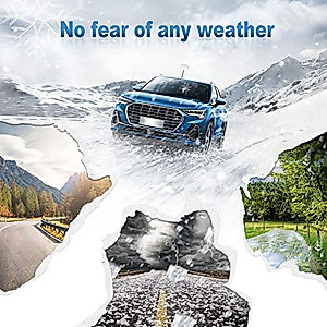 Eightwood Universal Car Radio Rubber Antenna Mast 7 inch FM AM Roof Mount Vehicle Antennae Replacement with M4 M5 M6 Screw Adapter