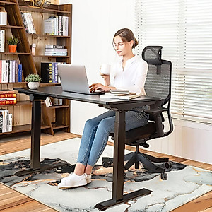 Anidaroel Office Chair Mat for Hardwood/Tile Floor, 48"x60" Desk Chair Mat for Office Gaming, Under Desk Rug for Rolling Chair, Anti-Slip Computer Chair Mat, Low-Pile Carpet Protector Rug