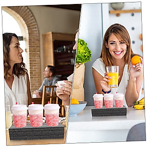 3pcs Milk Tea Drink Cup Holder Cupcake Carrier 3 Cups Foam take Out Cup Holder Beverage Takeout Holders Portable Coffee Cup Takeout Cup Trays Pearl Cotton Takeaway Box re-usable