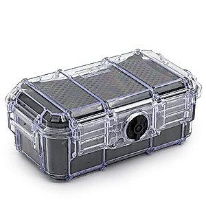 Evergreen 57 Waterproof Dry Box Protective Case - Travel Safe/Mil Spec/USA Made - for Cameras, Phones, Ammo Can, Camping, Hiking, Boating, Water Sports, Knives, & Survival (Clear)