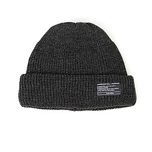 UNDERCONTROL Winter Fisherman Beanie Free Size Men Women - Unisex Stylish Plain Skull Hat Watch Cap (Charcoal)
