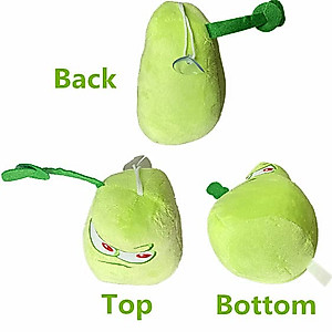 Suyudian 3 PCS PVZ Plant and Zombies Plush Plants Sets 1 2 Stuffed Soft Toys Laser Beans, Star Fruit, Citron, PVZ Figure Doll,Great Gifts for Boys and Girls New