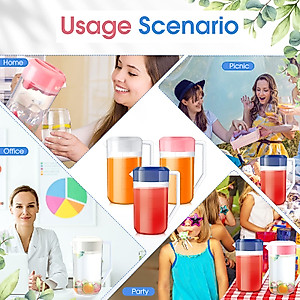 3 Pcs 0.67 Gallon 2.5 Liter Water Pitcher Set Plastic Pitcher with Lid Measurement 3 Position Lid for Hot Cold Drinks Lemon Juice Beverage Ice Tea Dishwasher Safe, 85 Oz (Clear and Pink, White, Blue)