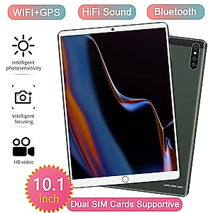 S12 10.1 inch Android Tablet PC, 3G Phone/WiFi Tablet for Study, Game and Video Playing, Internet Browsing, Dual SIM Cards and Dual Standby Supportive, 4Core/Bluetooth/GPS/FM, IPS HD Display_DarkGreen
