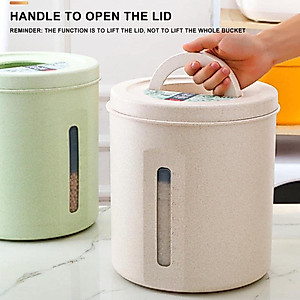 Household Rice Storage Rice Bucket, Sealed Rice Dispenser, Rice Storage Container, Kitchen Rice Container, Dog Food Container, pet Food Storage containers, Suitable for Whole Grains, pet Food