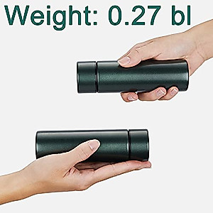 Cute Thermos Water Bottle - 5 Oz Mini Insulated Stainless Steel Bottle - Keeps Cold for 12 hours, Hot for 6 hours, Perfect for Purse or Kids Lunch Bag (Emerald Green)