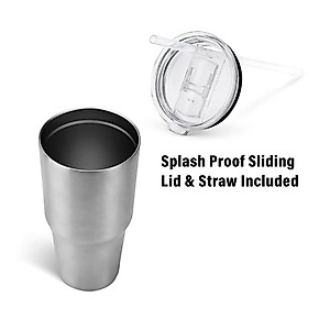 USS Carl Vinson CVN 70 30oz Stainless Steel Tumbler, Double Wall Insulated With Straw and Lid