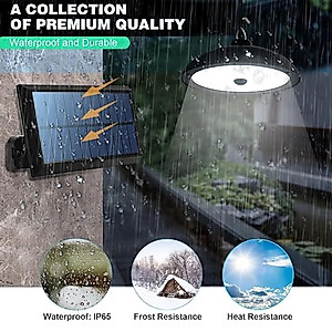 SyouHome Solar Pendant Lights, 78 LED 900LM Dual Head Solar Shed Lights with Motion Sensor/IP65 Waterproof/4 Modes, Solar Daytime Work Lights for Outdoor, Inside House, Garden, Patio, Barn, Shed