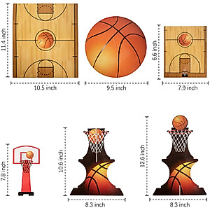 Basketball Party Decorations Cupcake Stands 3 Tier Basketball Party Supplies for Sports Themed Party Boys Birthday