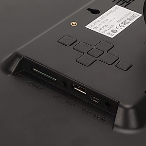 Digital Photo Album, 100‑240 V USB Interface Large Storage Digital Photo Frame Multiformat Playback for Images (US Plug)