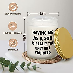 Gifts for Mom & Dad from Son, Funny Birthday Present for Mom, Gifts Idea for Dad, Mother's Day Gifts, Father's Day Gifts, Thanksgiving Christmas Valentines Gifts for Parents, Lavender Candles