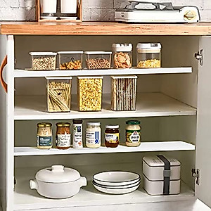 LOCVCDA Adjustable Closet Shelf Organizer, Heavy-Duty Metal Tension Shelf, Expandable Locker Shelf for Cabinet Wardrobe Cupboard Kitchen Bathroom Laundry Room (Large - 1Pack)