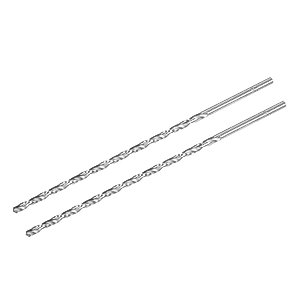 uxcell HSS(High Speed Steel) Extra Long Twist Drill Bits, 5.5mm Drill Diameter 250mm Length 2 Pcs