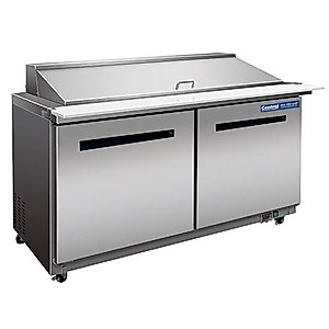 Kratos Commercial Refrigerator with Sandwich/Salad Prep Table - 2-Door, 60" W, Mega-Top Unit, 24 Pan Capacity (69K-808)