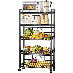 COVAODQ 5-Shelf Storage Shelf Wire Shelving Unit Metal Shelves Unit Storage