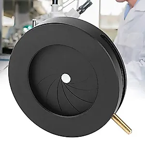 Garosa Adjustable Iris Aperture Diaphragm 1.5-25mm Microscope Iris Adapter Aperture Adjustable Lens Diaphragm Optical Diaphragm Lenses Accessories for Laboratory Microscope (SK23)