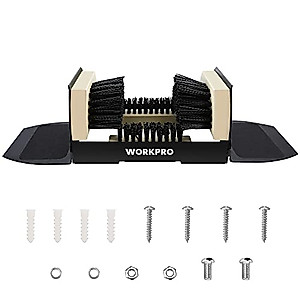 WORKPRO Boot Scrubber, Heavy Duty Boot Cleaning Scraper Brush- Wide, Shoe Mud Cleaner, for Indoor and Outdoor Use