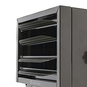 Comfort Zone Hard-Wired Ceiling Mount Garage Space Heater with Remote, 7,500 Watt, 240 Volt, Fan-Forced, Overheat Protection, Digital Thermostat, 12-Hour Timer, Ideal for Garage & Workshop, CZ230ER