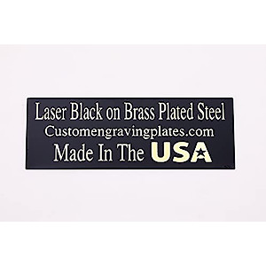 Laser Engraving Assortment Blanks CO2 Engravable Black Over Brass Plated Steel 18 Pieces