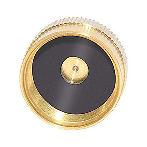 Joywayus 4Pcs Solid Brass Refill Propane Bottle Cap Universal for All 1 LB Gas Tank Cylinder Sealed Protect Cap