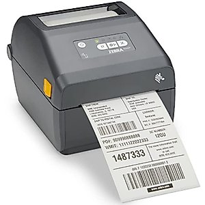 ZEBRA ZD421 Direct Thermal Only Desktop Barcode Label Printer, Gray - Ethernet, Bluetooth, USB and USB Host Connectivity, 203 dpi, 6 IPS, 4.09-Inch Max Print Width - ZD4A042-D01E00EZ JTTANDS