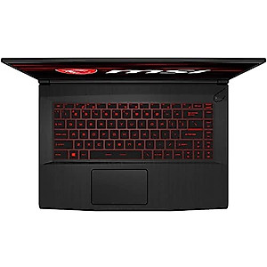 MSI GF65 Thin 10UE Gaming Laptop: 15.6" 144hz IPS-Level Screen, Intel 10th Gen i5-10500H, NVIDIA GeForce RTX3060, 512GB SSD, 8GB Memory, Black