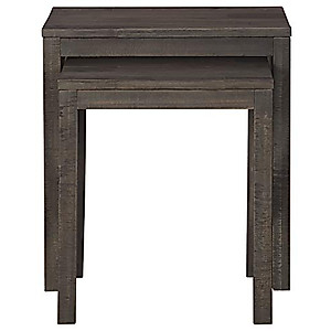 Signature Design by Ashley Emerdale Rustic Nesting Accent Table Set, Brown