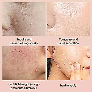 FV Primer, Makeup Hydrating Face Primer for All Skin Tones with Matte Finish, Long-lasting Smooth Silky Oil Absorbing Anti-Shine Blurring Foundation Primer 1 Fl Oz(30ml)