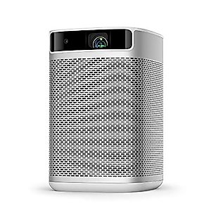 XGIMI MoGo Pro Portable Projector for Outdoor Movies Night FHD 1080P Mini Projector Dual 3W Harman Kardon Speakers, Automatic Vertical Keystone, Android TV 9.0, WiFi Bluetooth, Wireless Casting