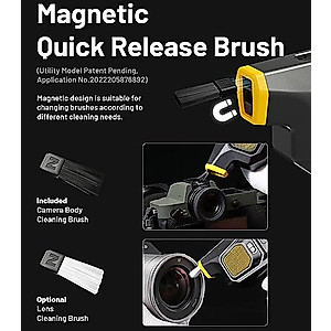 Nitecore Blowerbaby BB21 Electronic Cleaning Air Blower 2023 Version, 2.7kPa Dust Removal Wind Pressure, 80km/h Max Wind Speed, with Quick Release Brush, for Cameras Lens Cleaning and More