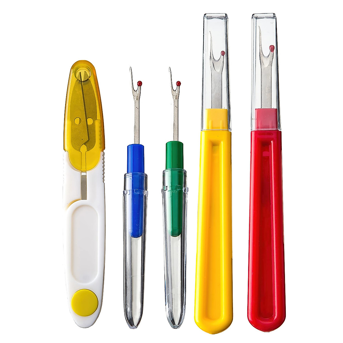 Ortarco Seam Ripper and Thread Remover Kit for Sewing 2 Big 2 Small Stitch Ripper Tool and 1 Thread Snips