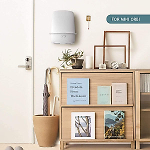 ALLICAVER Compatible Wall Mount Netgear Mini Orbi 2pcs Sturdy Metal Made Mount Stand Holder Compatible Orbi WiFi Router RBR20, RBS20, RBK20, RBK23 Tri Band Home WiFi Router