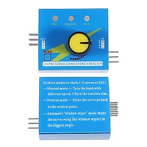 D-FLIFE 6pcs 3CH Digital Multi Servo Tester ECS RC Consistency CCMP Master Speed Controler Checker Adjustment Steering Gear Tester