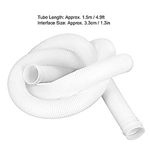 Ruiqas 1.5m Replacement Hose Clips Buckles Clamps Parts for Garden Above Ground Swimming Pools Securing Hoses and Pipes Tube