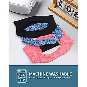 VR Masks, Anylion VR Facemask Accessories Sweat-Absorbing Quick-Drying & Breathable Sweatband for Exercise, Skin Protecting Replacement 3 Pieces