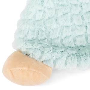 Darcy Dinosaur Aqua Blue Children's Plush Rattle Blankie