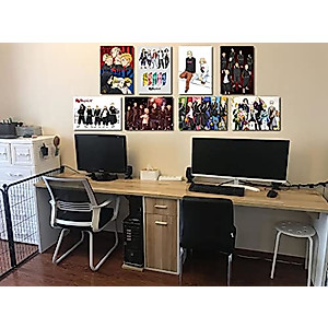 ePanda Tokyo anime merch Revengers Poster,Hanagaki Takemichi Posters Art Print for Kids Boy Bedroom Living Room Home Wall Decor,Set of 8 pcs,11.5x16.5 inches