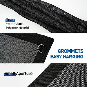 HOMWMPA Fireplace Screen, Mesh Fireplace Cover, Baby Proof to Prevent Baby and Pet Near Idle Fireplace, Fireplace Safe Mesh, 45" W x 34" H