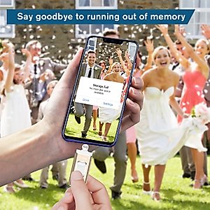 [4-in-1] Photo Stick for Phone 512GB USB Flash Drive for Pad Backup Drive OTG Smart Phone Memory Stick，USB 3.0 Fast Storage Photostick