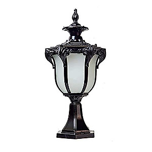 DIAOD Garden Lights Wall Pillar Lamp European Retro Led Home Villa Gate Pillar Outdoor Courtyard Super Bright Light