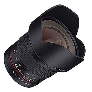 Rokinon 10mm F2.8 ED AS NCS CS Ultra Wide Angle Lens for Olympus and Panasonic Micro 4/3 (MFT) Mount Digital Cameras (10M-MFT) , Black