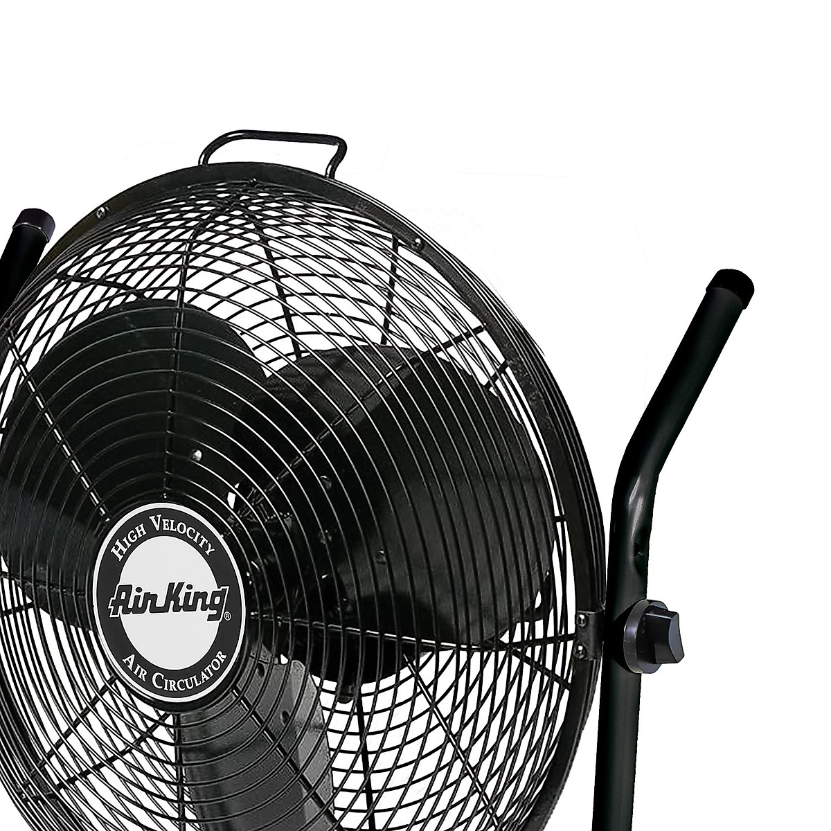 Air King 9219 18-Inch Industrial Grade High Velocity Roll-About Stand with Fan,Black